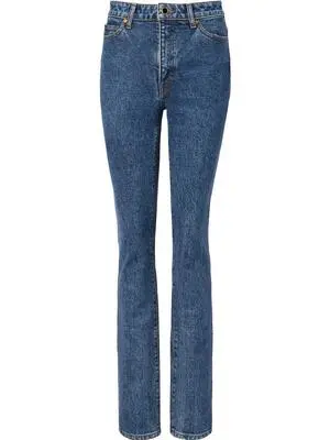 Khaite Daria Mid-rise Slim Jeans - Blue