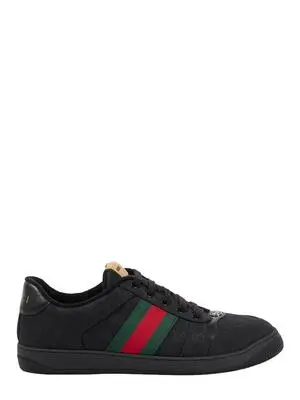 Gucci Screener Gg Canvas Sneakers - Black