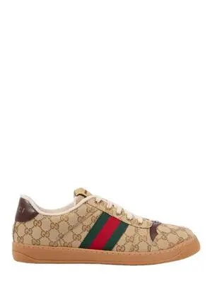 Gucci Screener Gg Canvas Sneakers - Brown