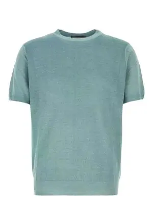 Canali Crew-neck T-shirt - Blue