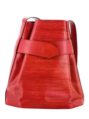 LOUIS VUITTON Vintage Sac D'epaule Handbag Epi Leather Pm Bucket Bag - Red