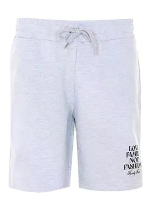 FAMILY FIRST Print Elasticated Waist Shorts - Grey