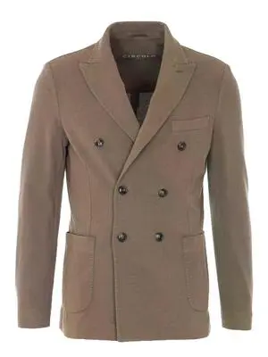 CIRCOLO 1901 Double-breasted Jacket - Brown