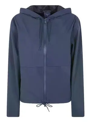 Rains Hooded Zip Jacket - Blue