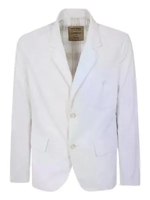 UMA WANG Striped Jacket - White