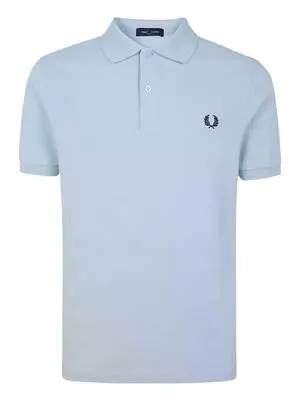 Fred Perry Logo-embroidered Polo Shirt - Blue
