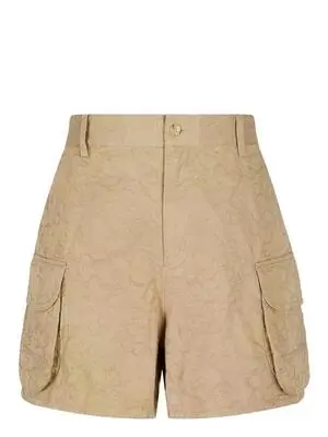 JNBY Floral-Embroidered Shorts Neutrals