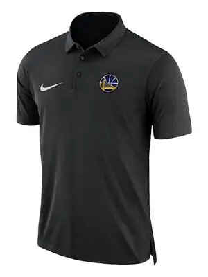 Nike Nba Gsw Breathe Colorblock Polo - Black
