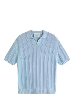 LES HÉRITIERS Knitted T-shirt - Blue
