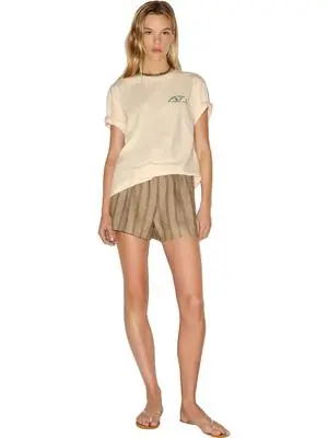 REFORMATION Graphic Crewneck T-shirt - Natural