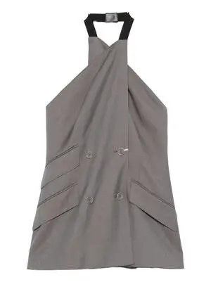 Max Mara Wool Halterneck Top - Grey