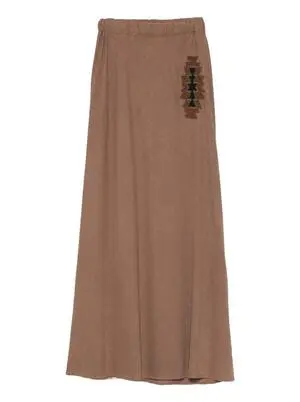 BAZAR DE LUXE Long Skirt - Brown