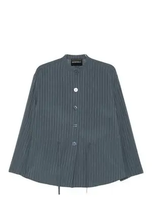 Emporio Armani Pinstriped Jacket - Grey
