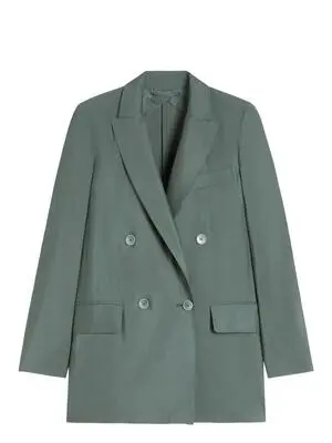 Max Mara Wool Double-breasted Jacket - Green