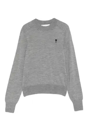 Ami De Coeur Wool Sweater - Grey