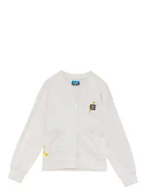 AGNES B. Snap Pocket Cardigan - Grey
