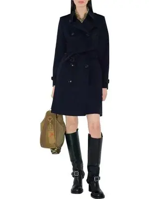 Burberry The Chelsea Heritage Mid-length Trench Coat - Blue