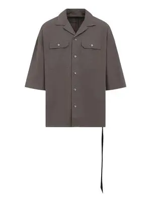 Rick Owens Camicia Magnum Tommy Shirt - Brown