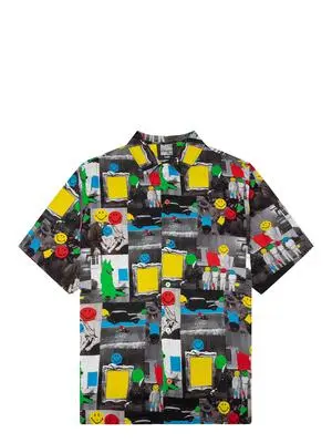 MARKET Smiley Collage Short-sleeve Woven - Multicolor