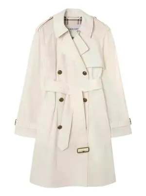 Burberry Mid-length Cotton Belgravia Trench Coat - Neutrals