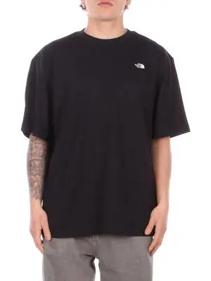 The North Face Contrast Logo Cotton Crewneck T-shirt - Black