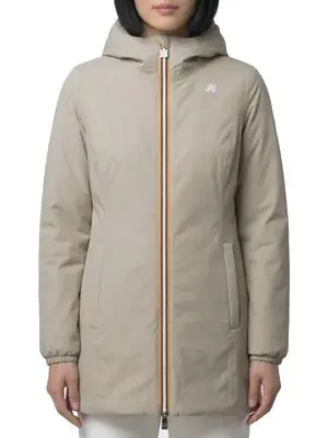 K-WAY Zip-up Hooded Jacket - Beige