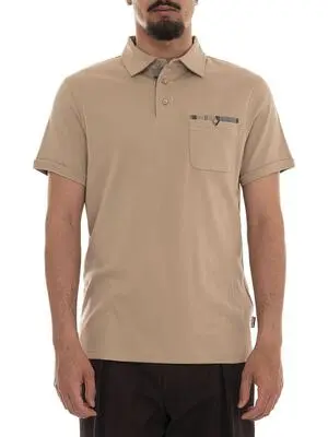 Barbour Cotton Polo Shirt - Beige