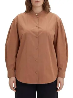 FORTE_FORTE Cotton Blend Shirt - Pink