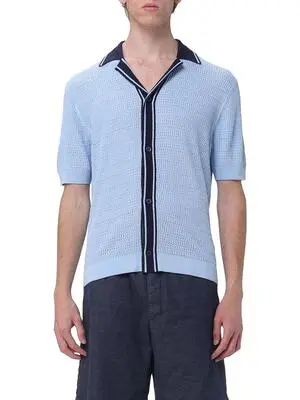 PAOLO PECORA Shirt Men Gnawed Blue