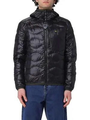 BLAUER. Quilted Jacket With Hood - Black