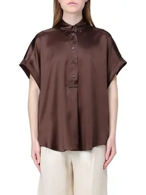 Brunello Cucinelli Short Sleeve Shirt - Brown