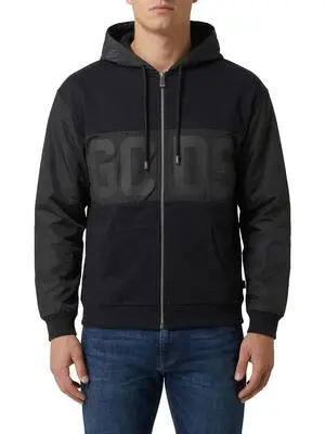 Gcds Cotton Logo Hoodie - Black