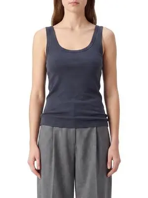 Brunello Cucinelli Ribbed Tank Top - Blue