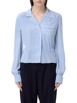 MAISON MARGIELA Silk Shirt - Blue