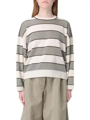 Brunello Cucinelli Striped Virgin Wool And Cashmere Sweater - Green