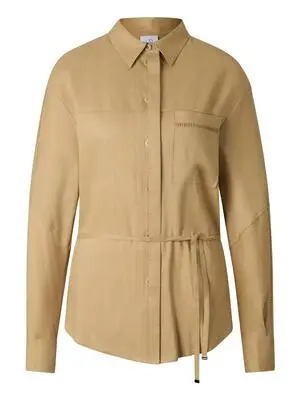 Bogner Catrina Linen Blend Blouse - Camel