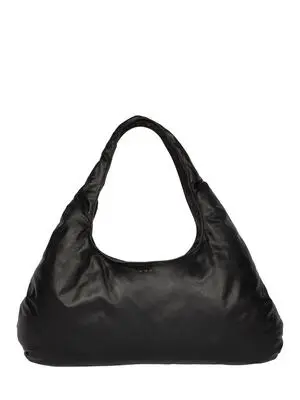 W 78 ST Large Cloud Leather Shoulder Bag - Black