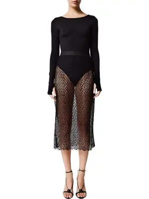 ROMUṠE Sensory Jersey Thumbhole Bodysuit - Black