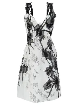 BYVARGA Jasmine Couture Lace Appliqué Mini Dress - Multicolor