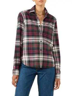 WITH NOTHING UNDERNEATH The Classic Brushed Plaid Shirt