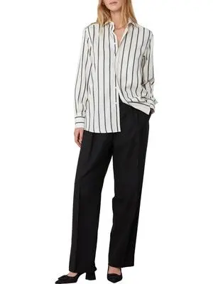 WITH NOTHING UNDERNEATH The Boyfriend Tencel™ Shirt - Grey