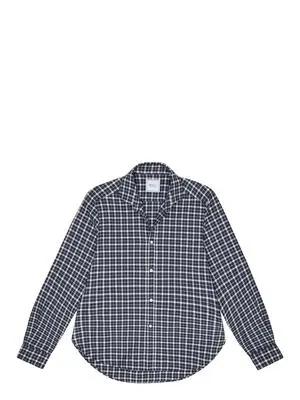 WITH NOTHING UNDERNEATH The Classic Brushed Plaid Cotton Shirt - Multicolor