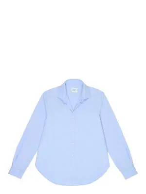 WITH NOTHING UNDERNEATH The Classic Fine Poplin Shirt - Blue