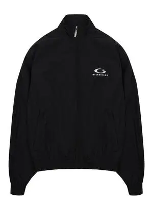 Balenciaga Track Jacket With Logo - Black