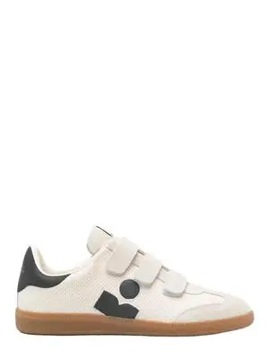 Isabel Marant Beth Sneakers In Perforated Suede - Nude & Neutrals