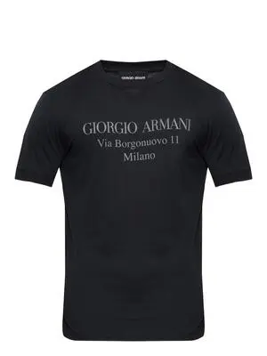 Giorgio Armani T-shirt Logo - Blue