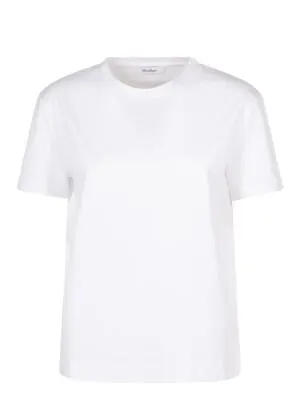 MAX MARA Cotton T-Shirt With Embroidered Logo