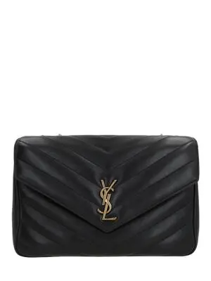 Saint Laurent Loulou Large Quilted Leather Bag Black