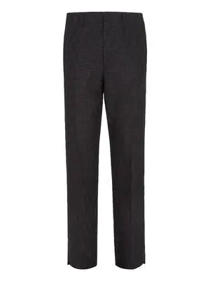 FENDI Linen FF Jacquard Trousers