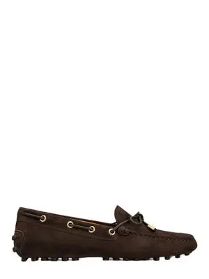 TOD`S Tod's Suede Leather Loafers - Brown